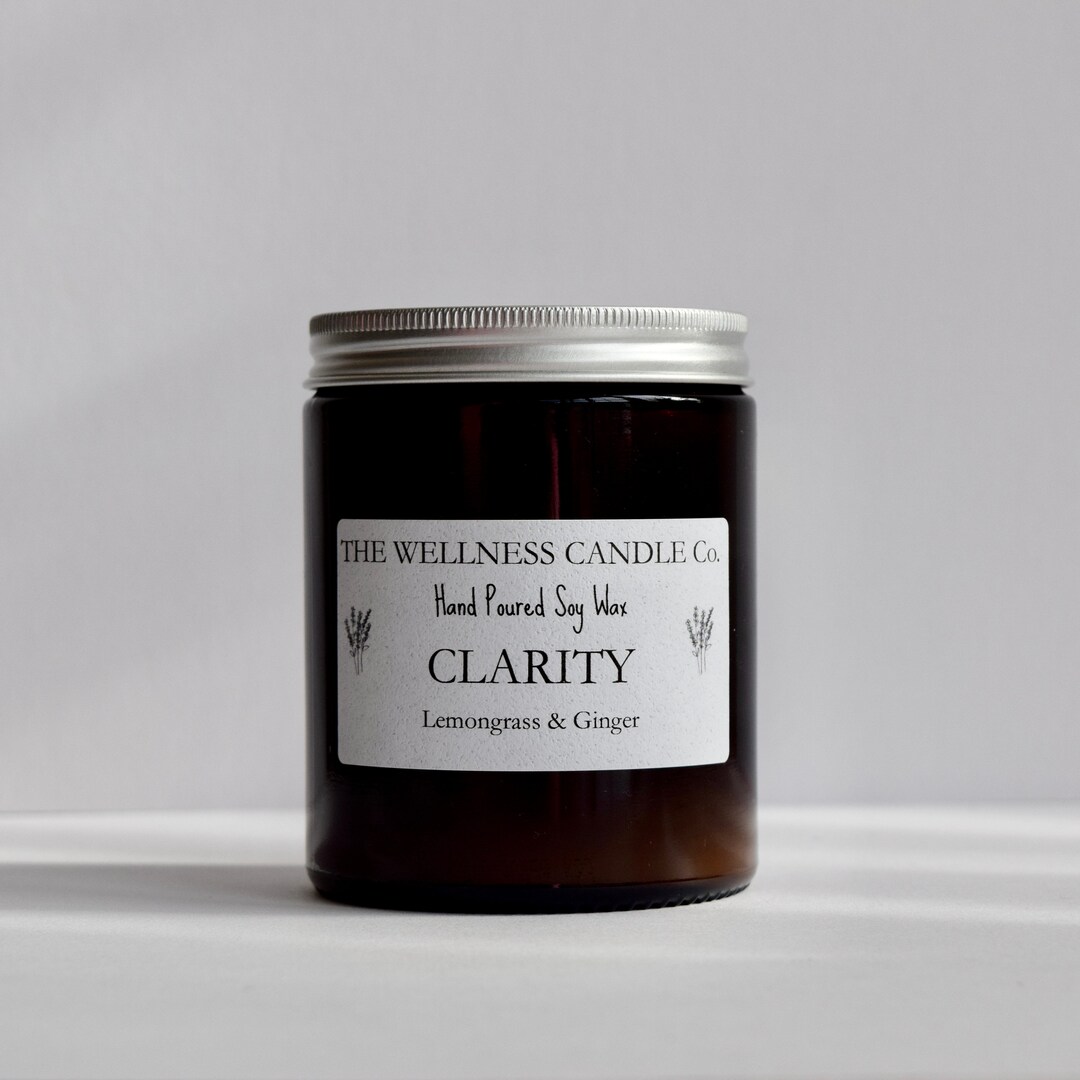 Lemongrass Ginger Handmade Soya Wax Candle Focus Scent Study Candle ...