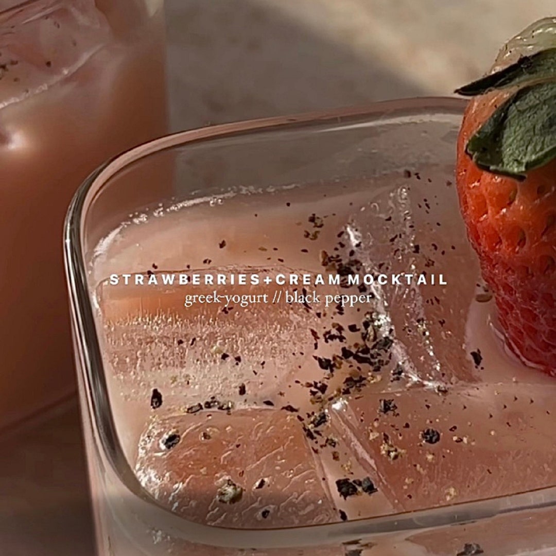 STRAWBERRY & Cream MOCKTAIL RECIPE / Wedding/summer Drinks / Non ...