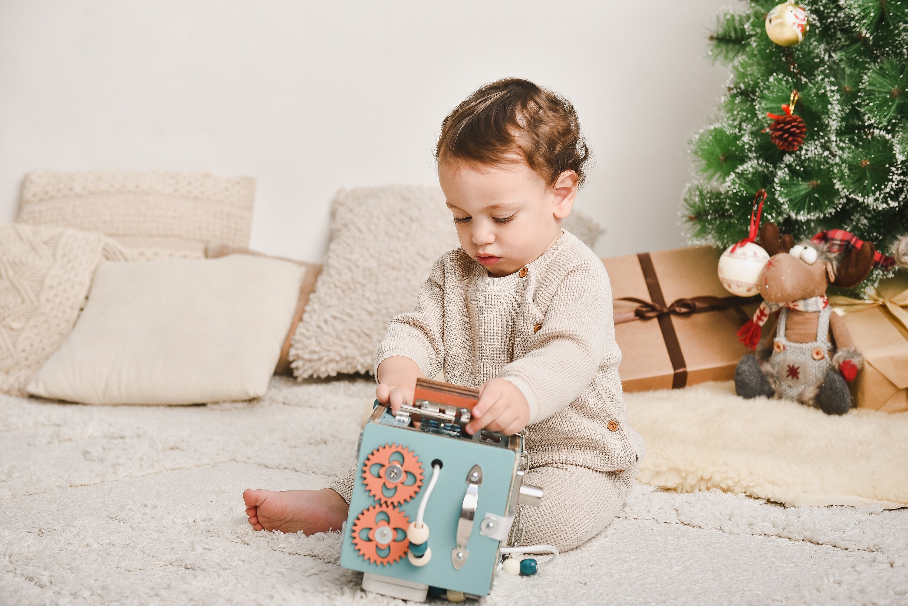 Toddler Busy Board in Busy Cube Style for Baby Boy Wooden - Etsy