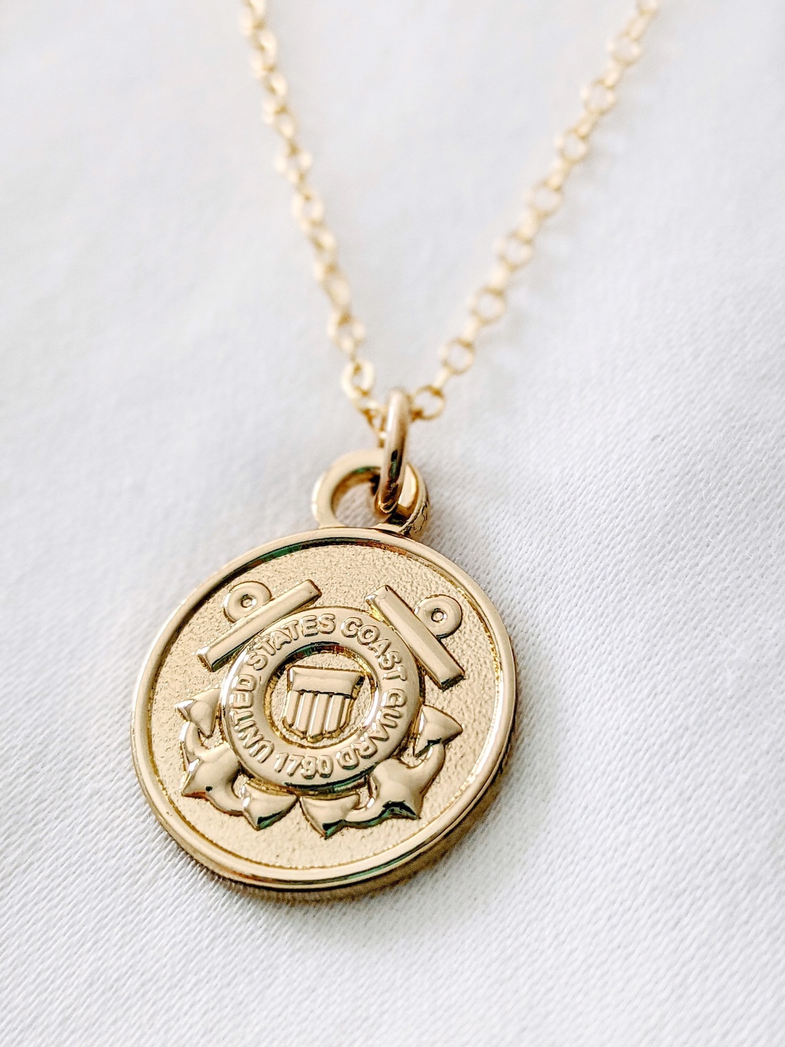 Coast Guard Logo Pendant Necklace - Etsy