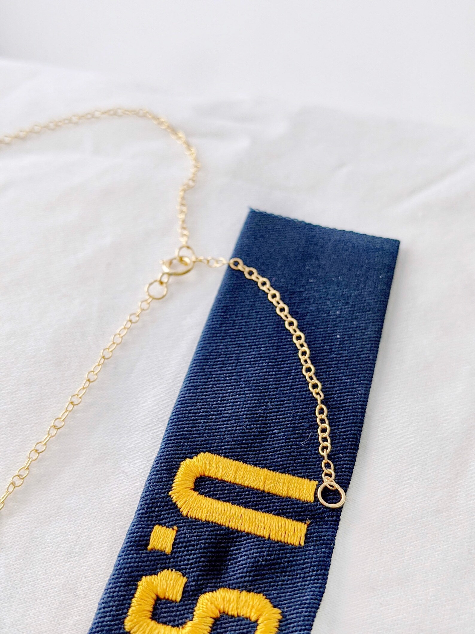Navy Logo Pendant Necklace - Etsy