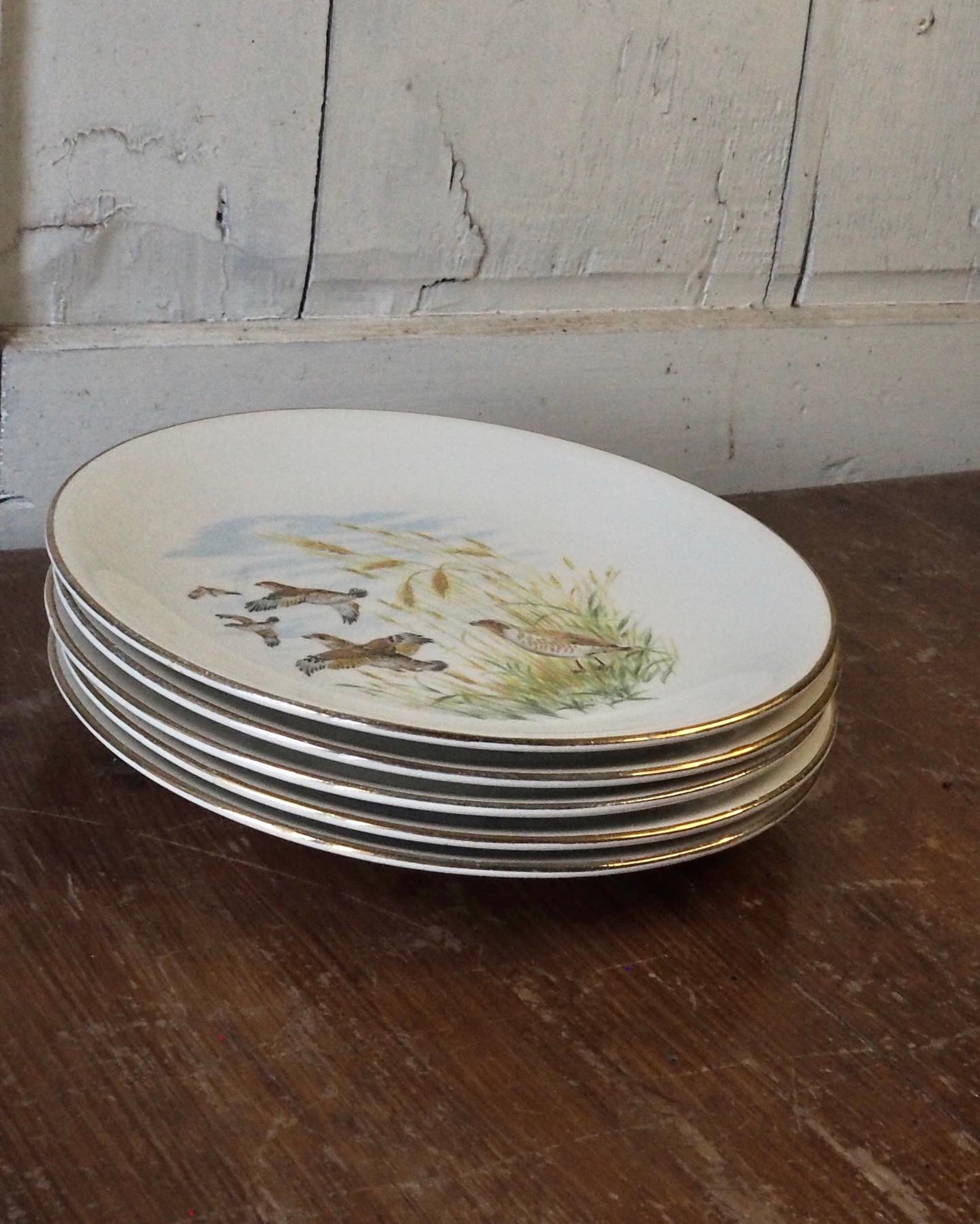 Vintage Gien Plates Assiettes Porcelaine Primefleur Design - Etsy