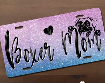 Boxer Dog License Plate - Etsy