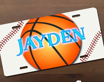 Basketball License Plate - Etsy