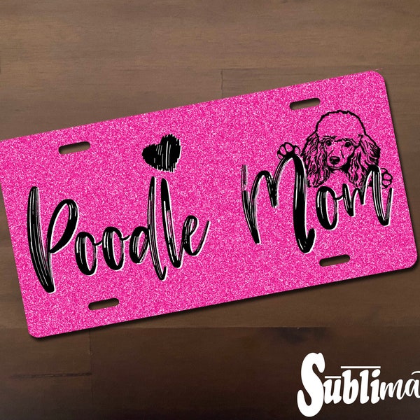 Poodle License Plate - Etsy