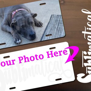 Your Photo on a License Plate Personalized Custom Photo Plate ...