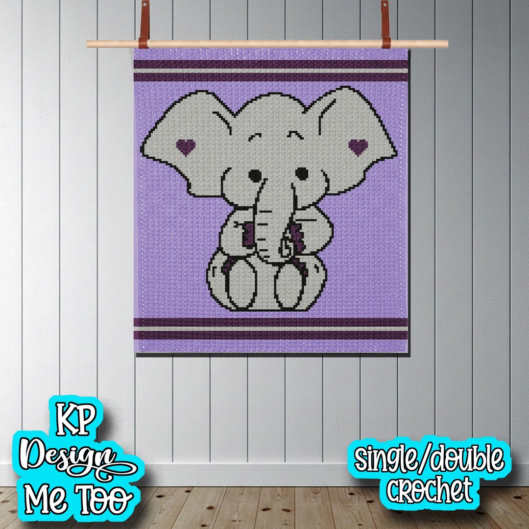 Receiving Baby Elephant Blanket Crochet Blanket Pattern Digital ...