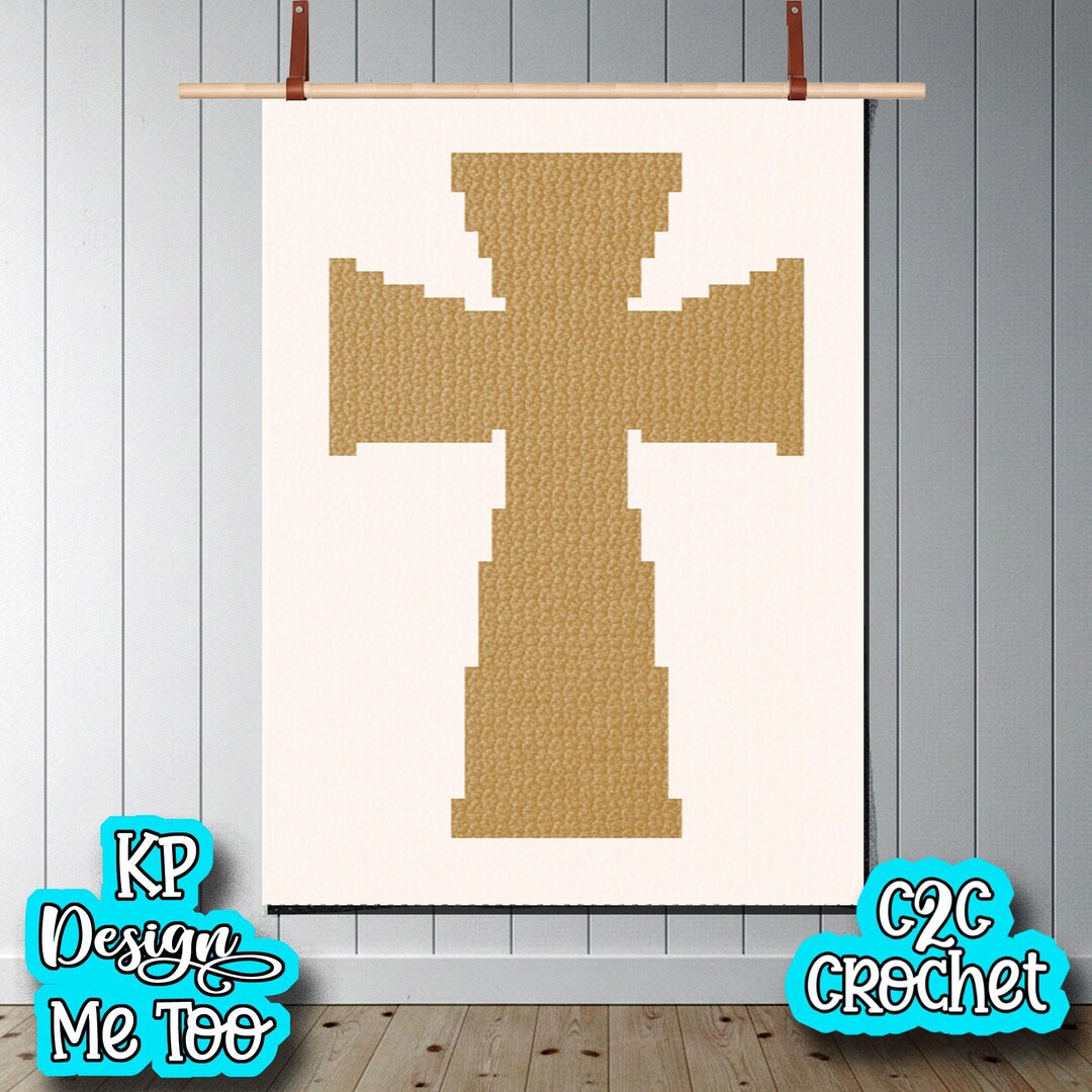 Cross C2C Blanket Pattern Digital Download Lapghan Graphgan Size 36