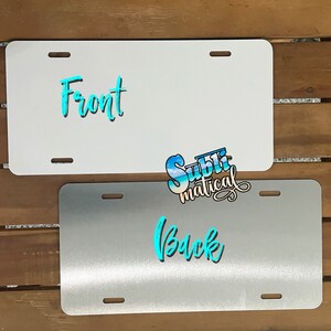 Peace Love & Paws Glitter License Plate, Customized Vehicle, Dog Lover ...