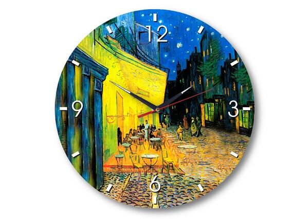 Cafe Terrace at Night Vincent Van Gogh Wall Clock Silent - Etsy
