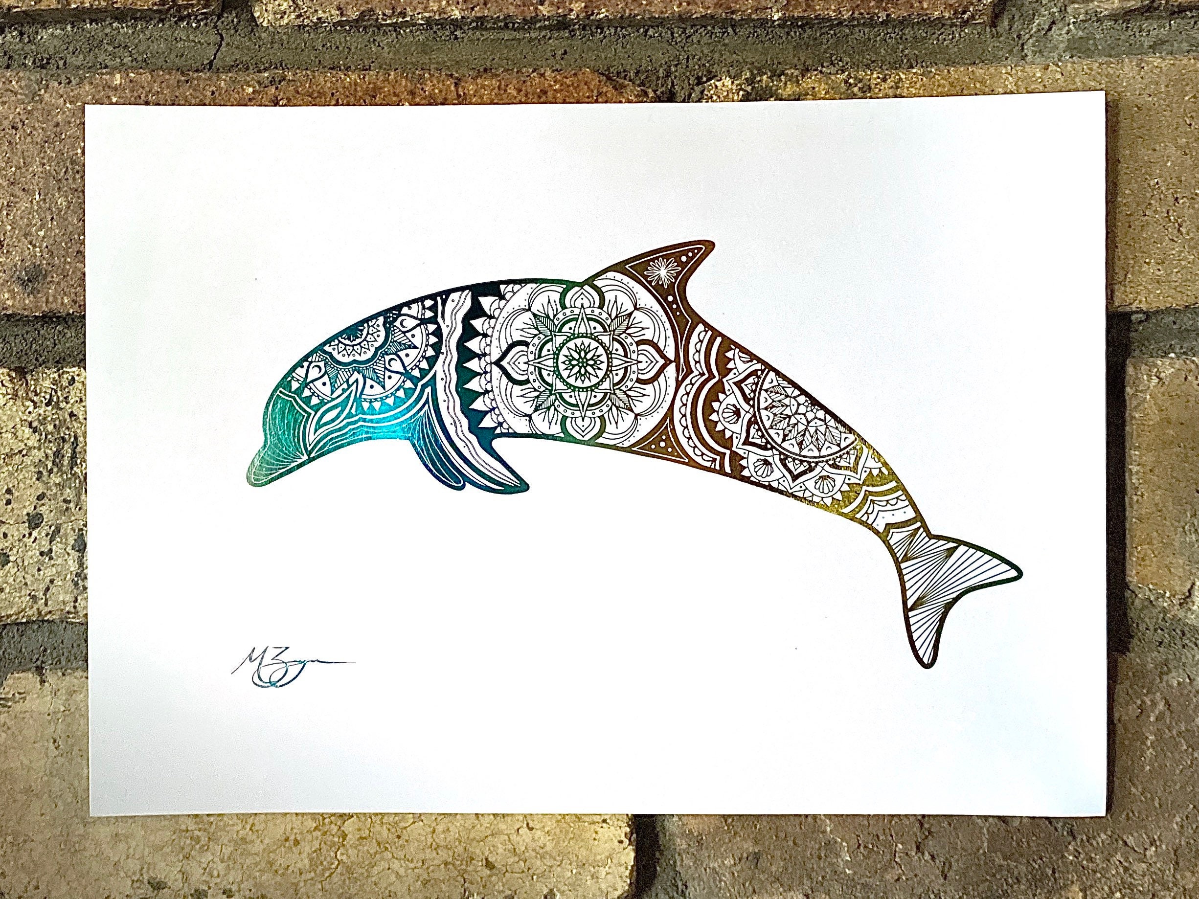 Dolphin Print | Etsy