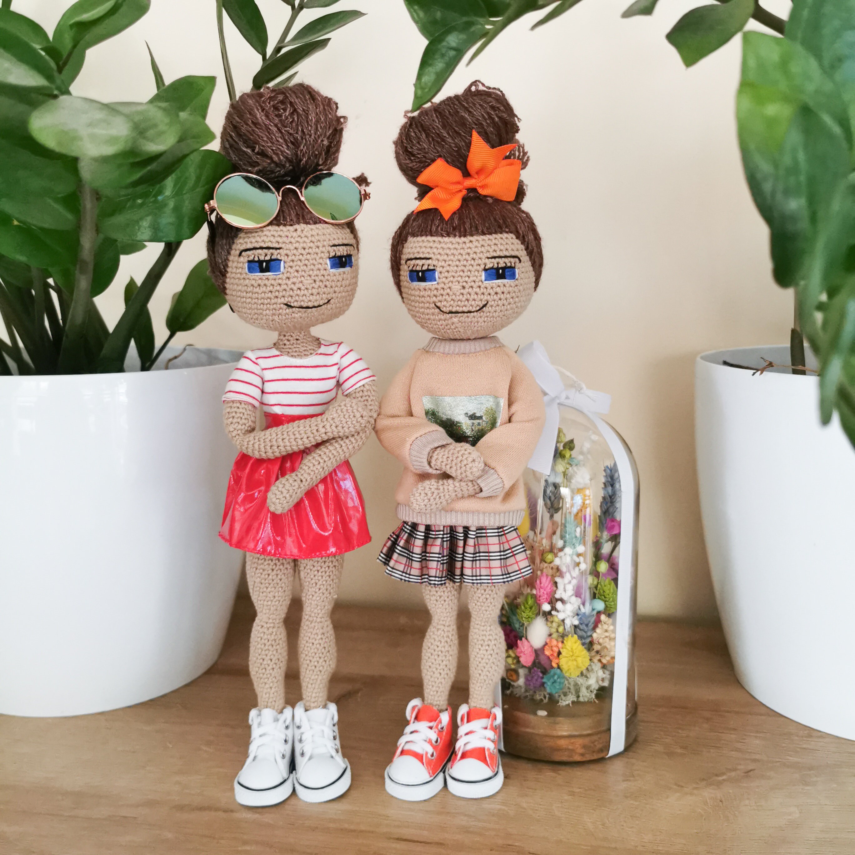 Doll with clothes Eco friendly handmade art doll toy with bun - Etsy Polska