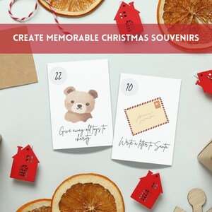 35 Printable DIY Advent Calendar Cards for Kids, Christmas Bucket List ...