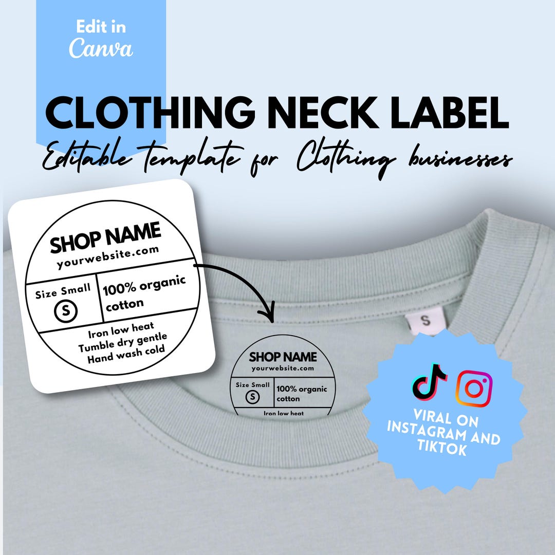 Custom Clothing Tags, Custom Neck Label, Washing Instructions,garment ...