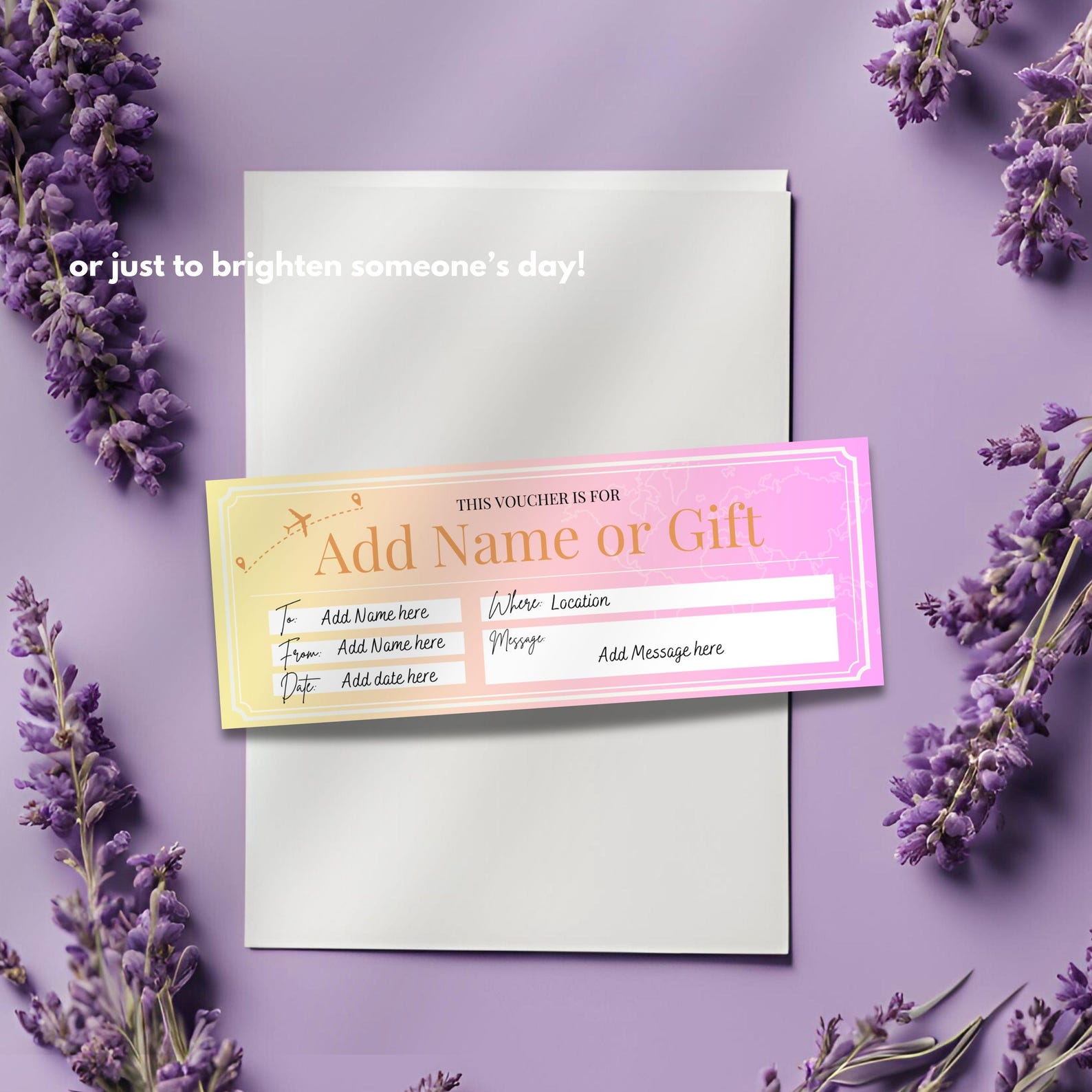 Printable Gift Voucher Template: Canva Editable Bundle (digital ...