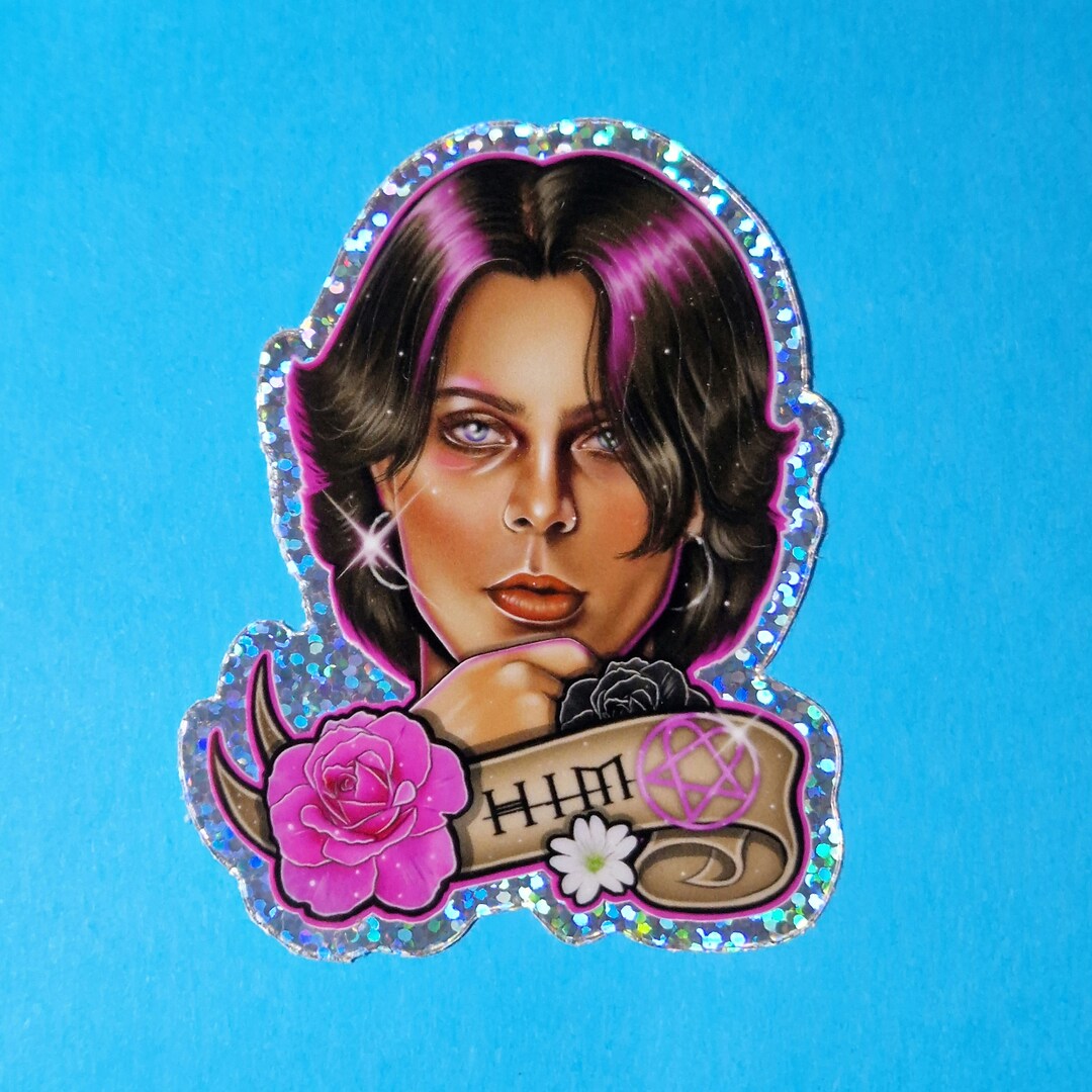 Waterproof Weatherproof Glitter Glossy Sticker Ville Valo HIM ...