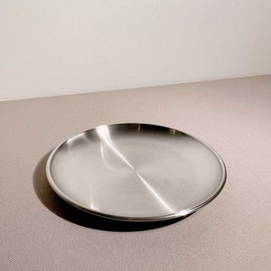 META Plate - Brushed Silver - Etsy