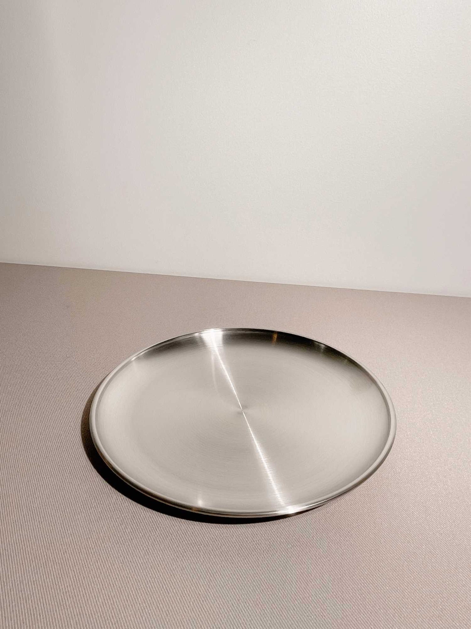 META Plate - Brushed Silver - Etsy