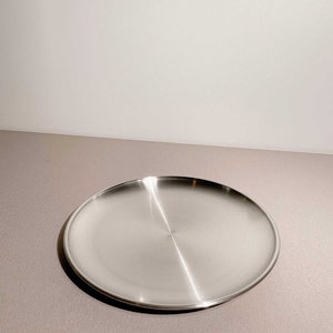 META Plate - Brushed Silver - Etsy