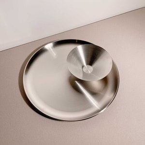 META Plate - Brushed Silver - Etsy