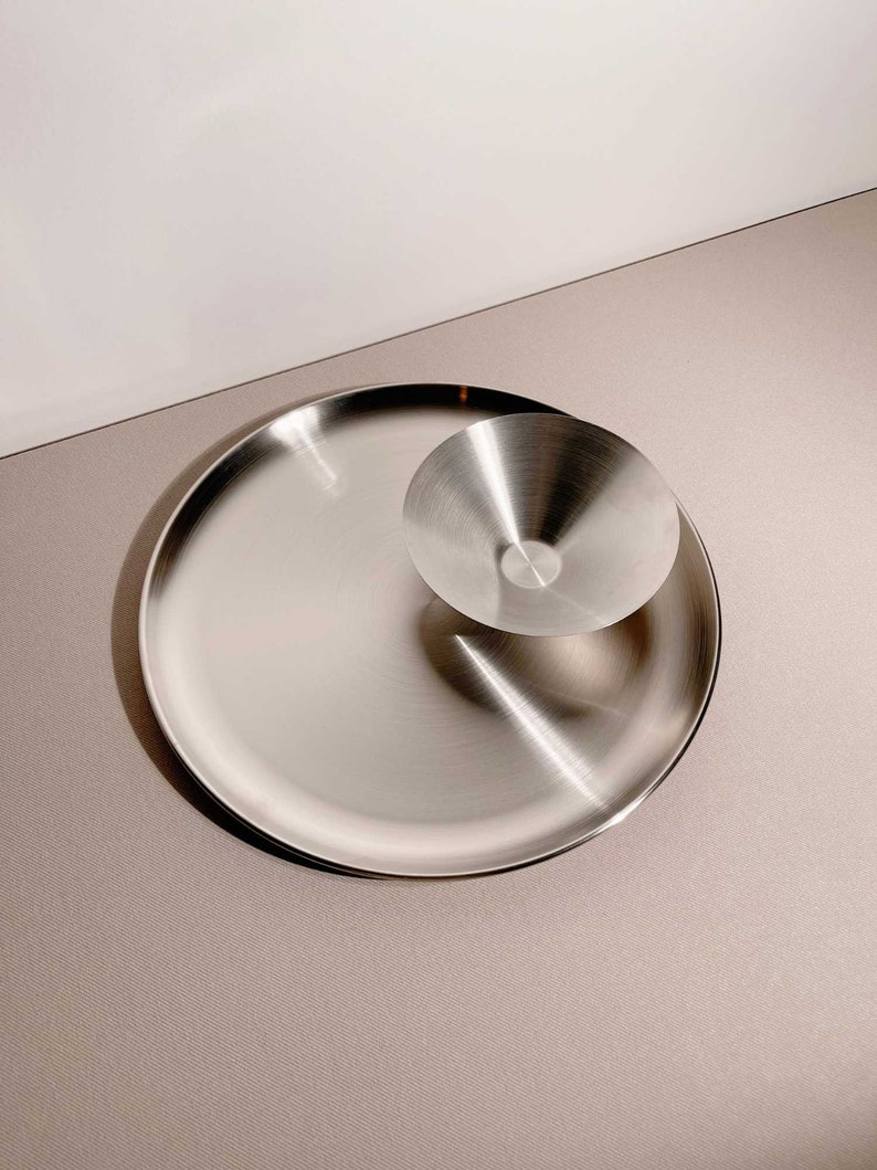 META Plate - Brushed Silver - Etsy