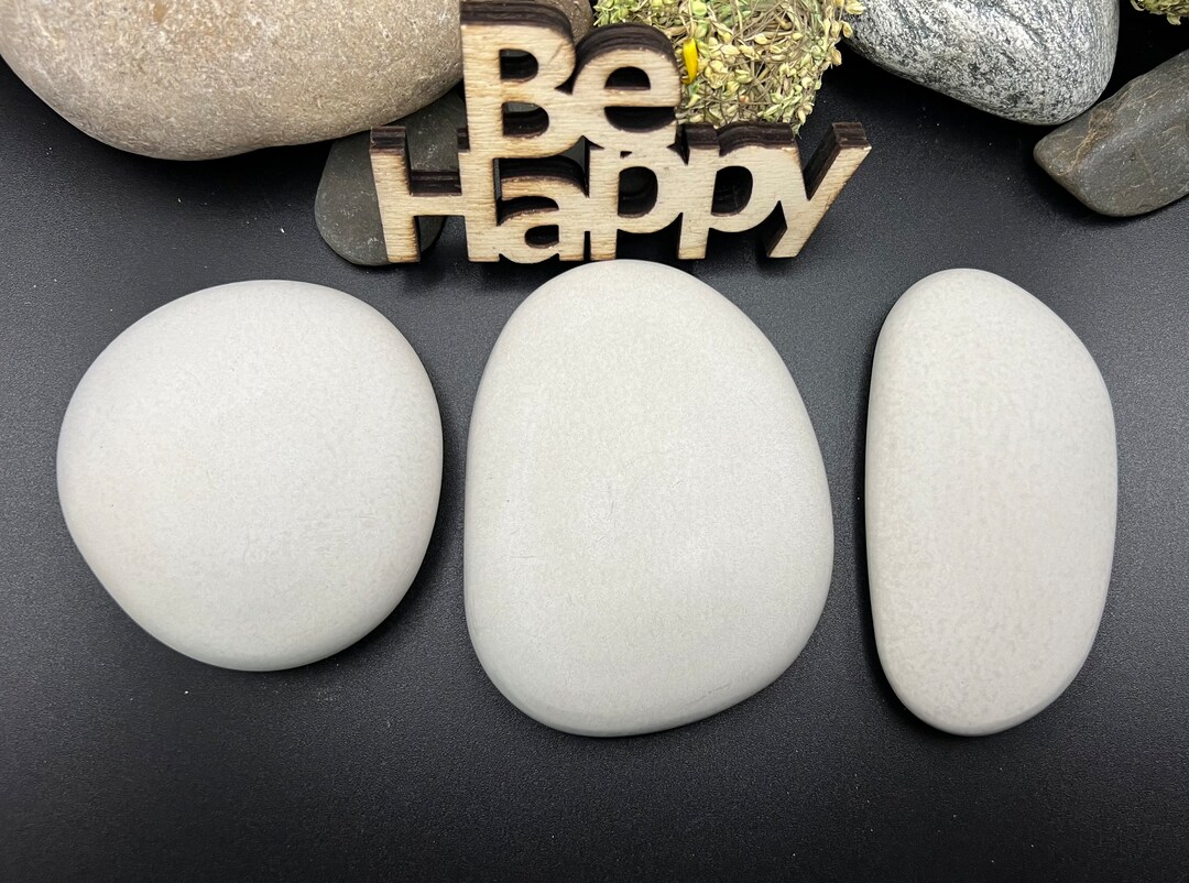 Mandala Stone Blank Set of 3 Natural Stone Look DIY Blanks - Etsy