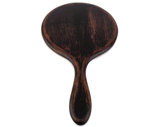 Vintage Hand Mirror, Wooden Hand Mirror, Makeup Hand Mirror - Etsy