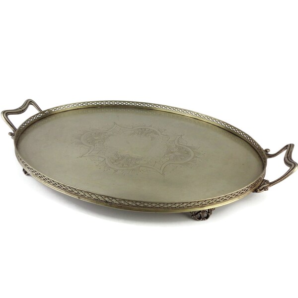 Engraved Silver Tray - Etsy