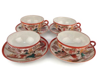 Vintage Japanese Geisha Ware Tea Set, Japanese Porcelain Coffee Tea Set ...