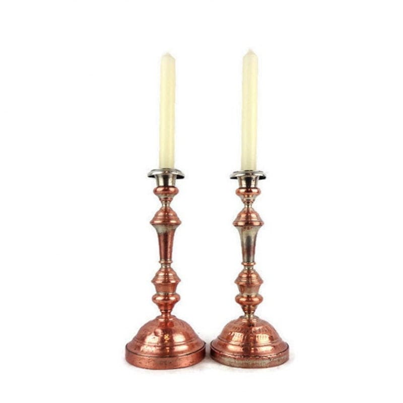 Copper Candlesticks - Etsy UK
