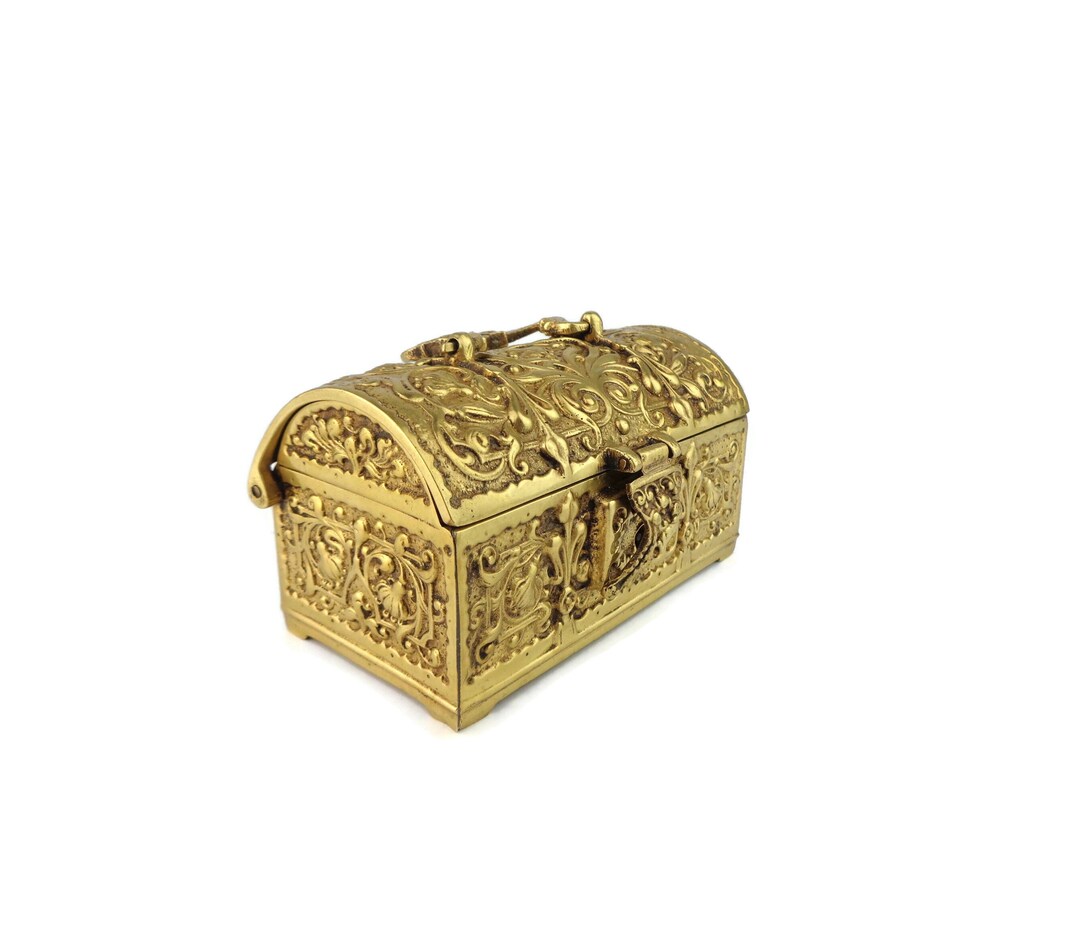 Antique Jewelry Box, Bronze Storage Box, Bronze Jewelry Box, French ...