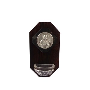 Antique Holy Water Font, Saint Teresa Baby Jesus Holy Water Font, Wall ...