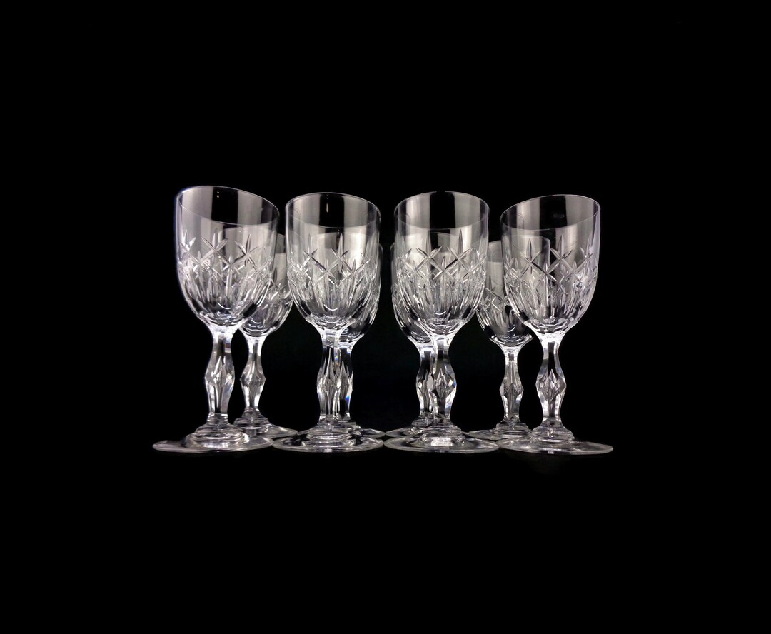 Vintage Crystal Grape Cups Set, Crystal Liqueur Cups Set - Etsy