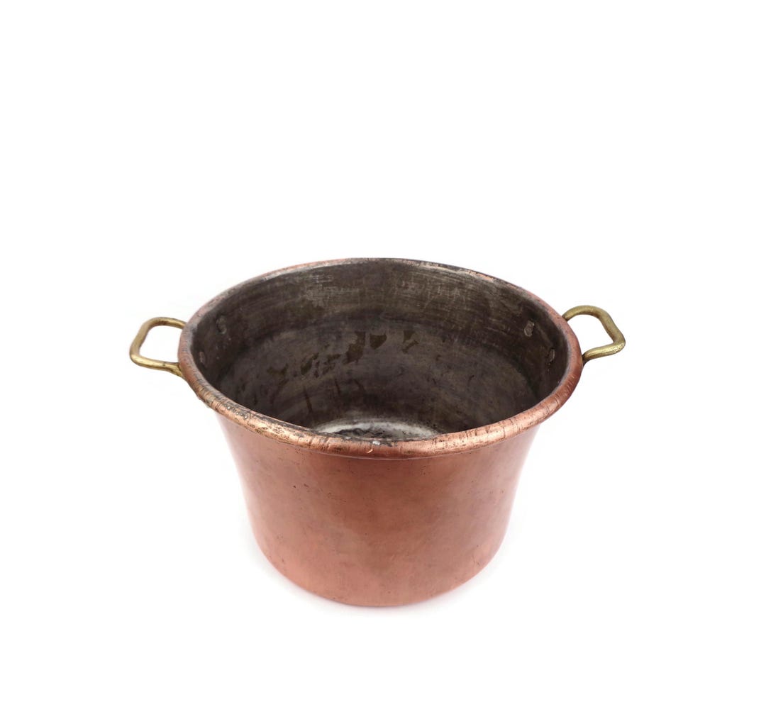 Handmade Copper Pot 1941, Solid Copper Planter, Hand Hammered Copper ...