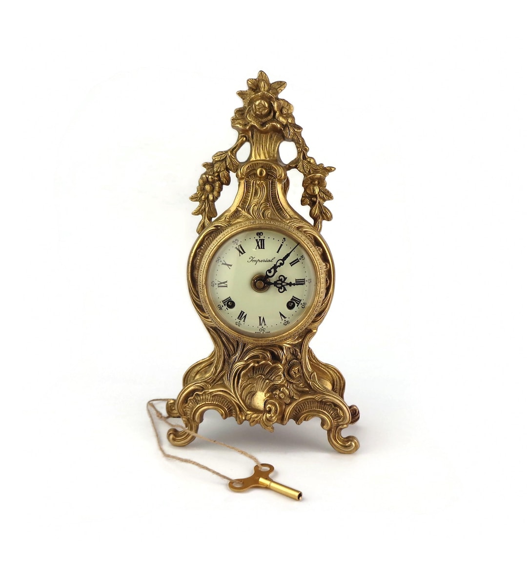 Antique Mantel Clock, Table Mantel Clock, Imperial Mantle Clock, French ...
