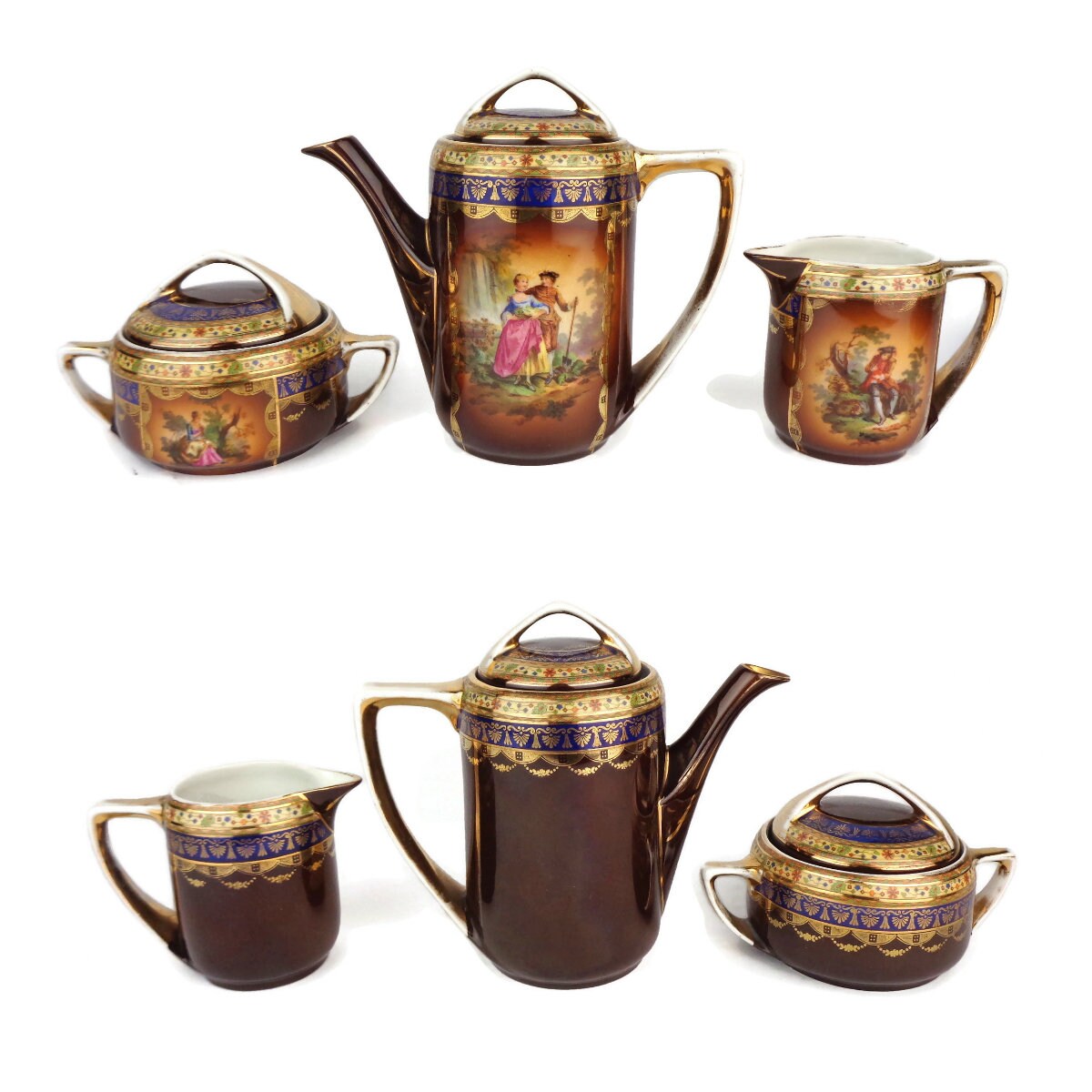 Vintage Porcelain Tea Coffee Set Coffee Tea Set - Etsy