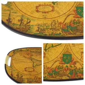 Vintage World Map Tray - Etsy