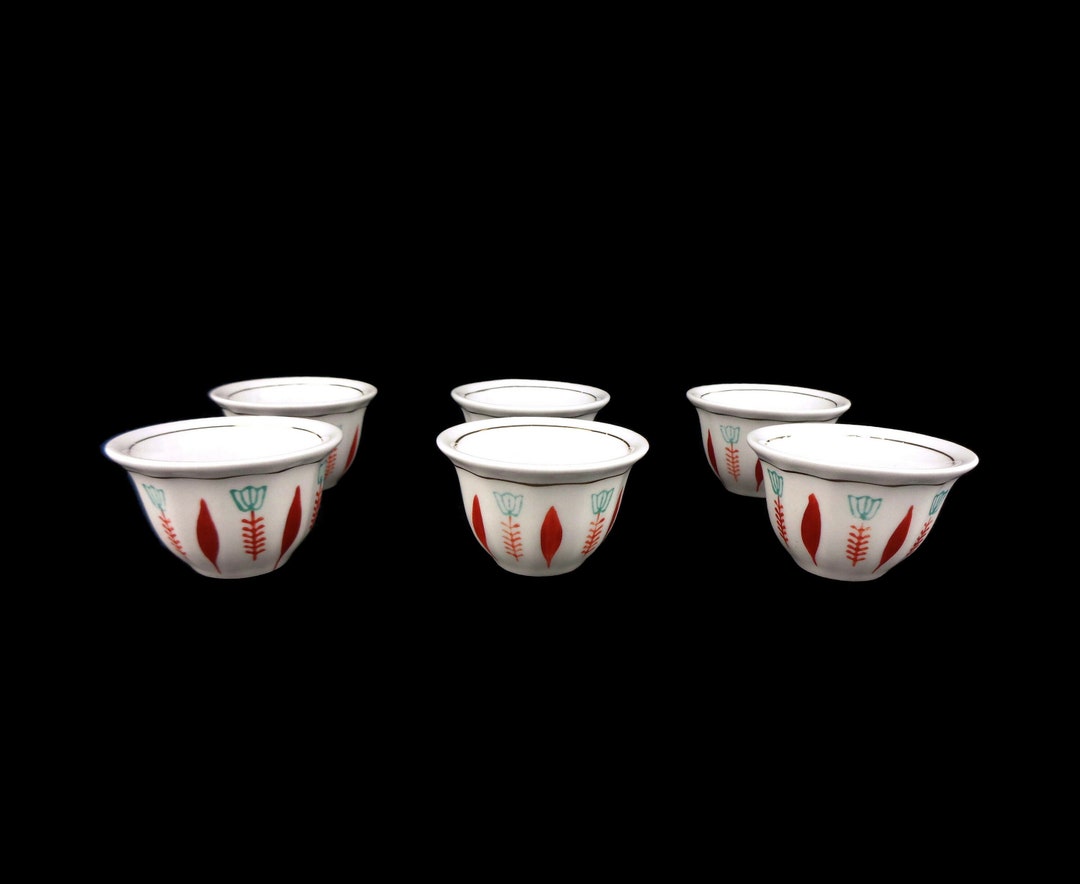 Vintage Chinese Coffee Cups Set, Chinese Porcelain Coffee Cups Set ...
