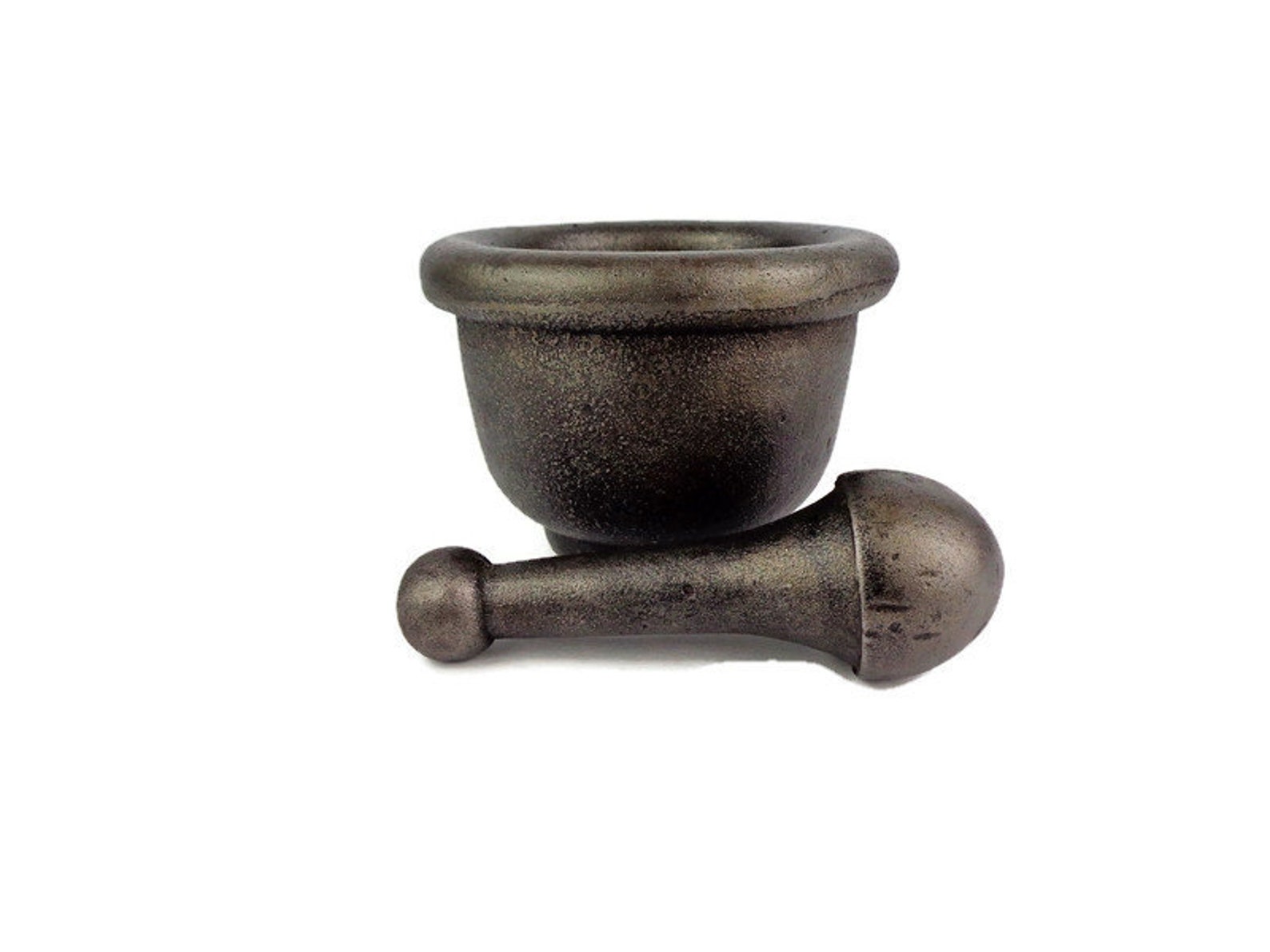 Antique Large Cast Iron Mortar and Pestle | Etsy