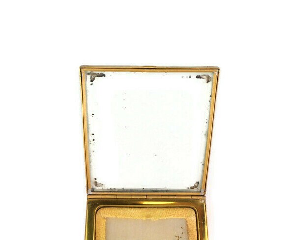 Vintage Compact Powder With Original Leather Case French - Etsy