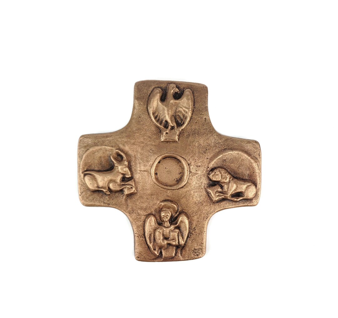 Antique Wall Cross Germany, Bronze Wall Cross Germany - Etsy
