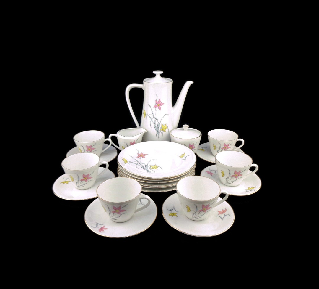 Vintage Porcelain Breakfast Set, Breakfast Dining Set Bavaria Germany ...