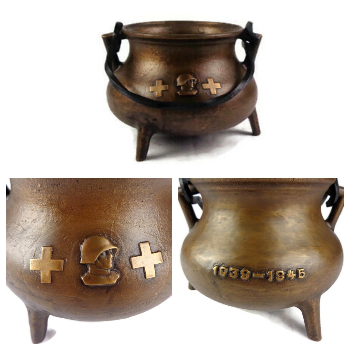 Medical Military Bronze Pot WWII Bronze Cauldron 1939 1945 | Etsy