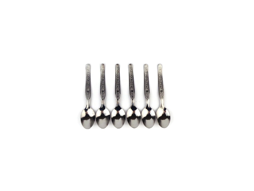 Vintage Inox Coffee Tea Spoons Set of 6 - Etsy