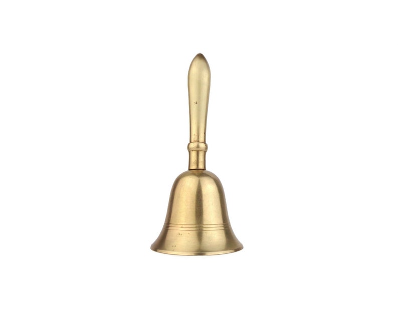 Vintage Brass School Hand Bell, Brass Hand Bell - Etsy