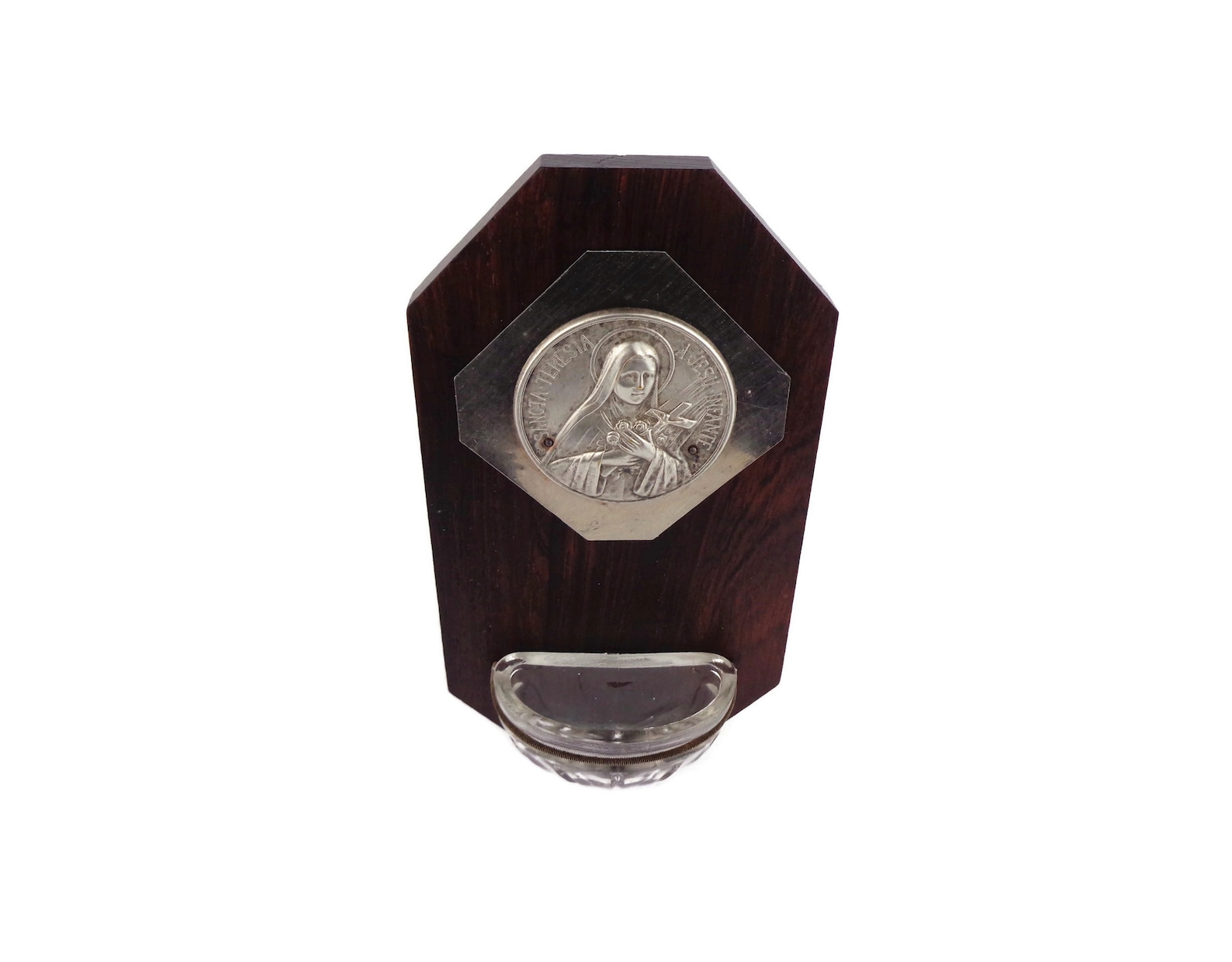 Antique Holy Water Font, Saint Teresa Baby Jesus Holy Water Font, Wall ...