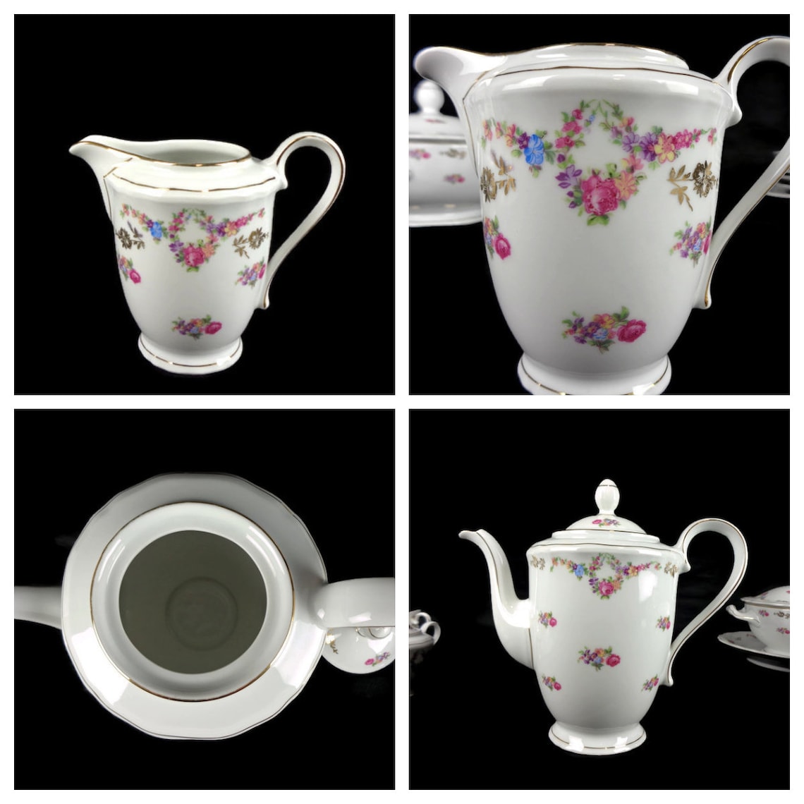 Vintage Porcelain Breakfast Set Breakfast Dining Set Bavaria | Etsy