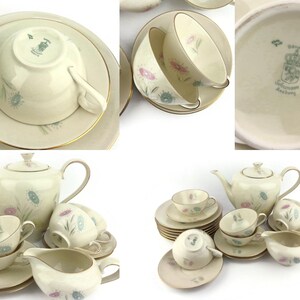 Vintage Porcelain Tea Coffee Set, Breakfast Dining Set Bavaria Germany ...