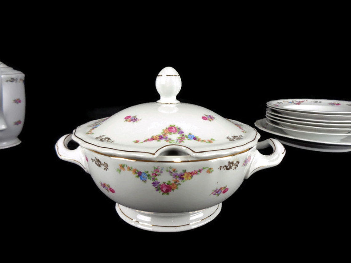 Vintage Porcelain Breakfast Set Breakfast Dining Set Bavaria | Etsy