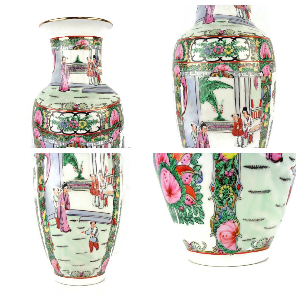 Vintage Large Chinese Ceramic Vase Handpainted Ceramic Vase - Etsy